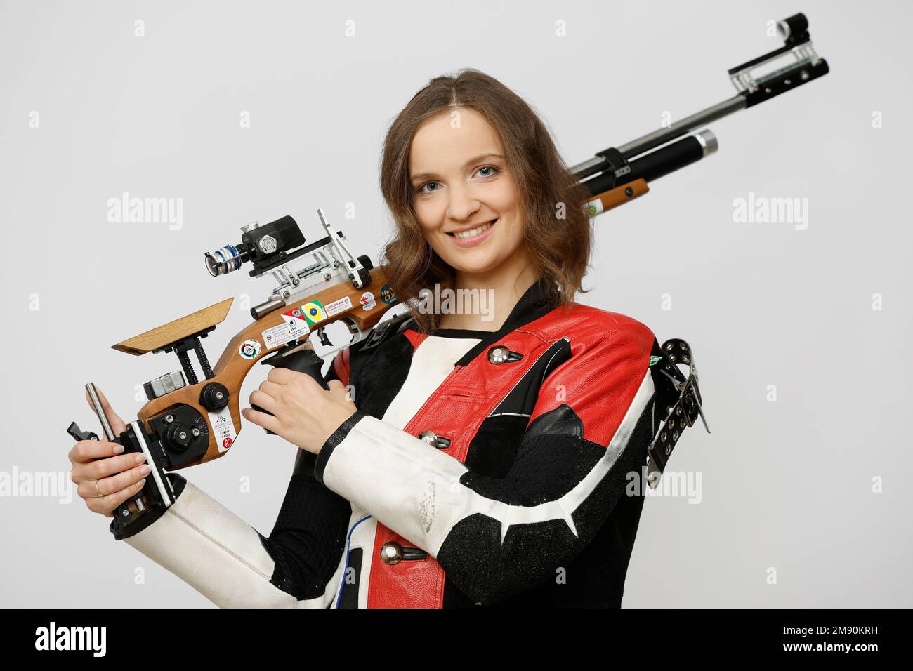 Czech sport shooter Lucie Brazdova poses for photographer in Prague ...
