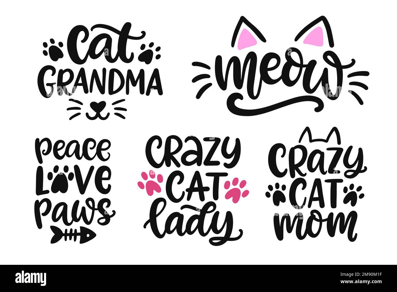 Cat mom day Stock Vector Images - Alamy
