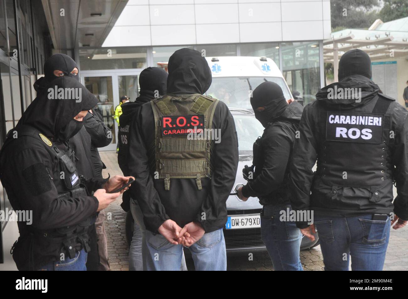 Palermo, Italy. 16th Jan, 2023. Palermo. Arrest of Matteo Messina Denaro. In the photo the ...