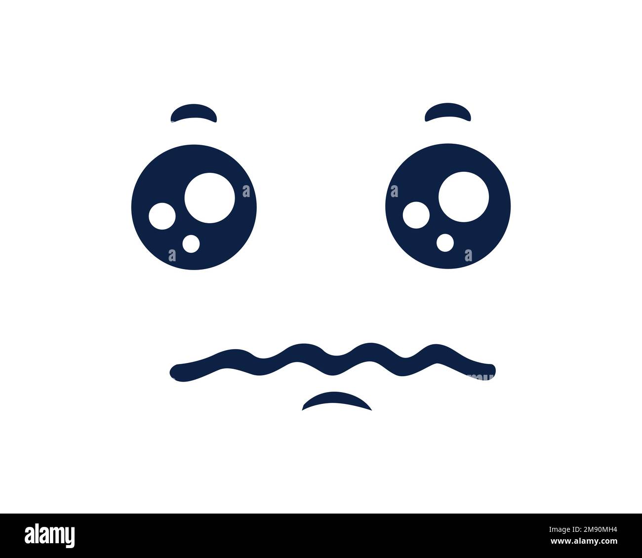 Crying face emoticon kawaii character hi-res stock photography and ...