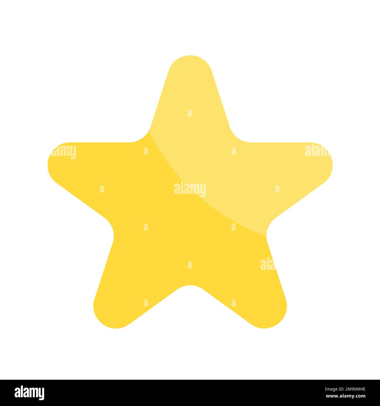 Golden rating star. Yellow achievement symbol of quality Stock Vector ...