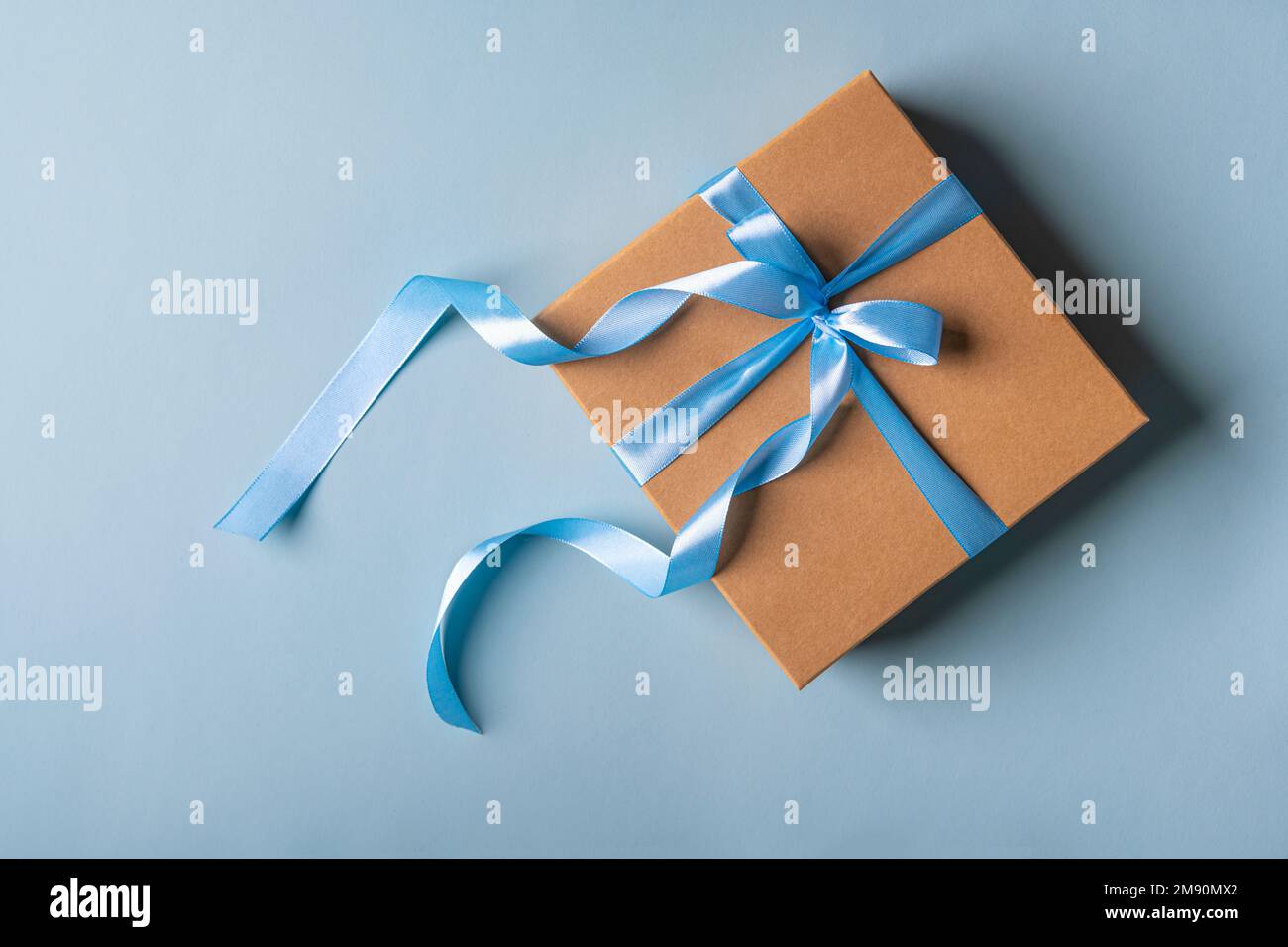 Blue background to the package hi-res stock photography and images - Alamy