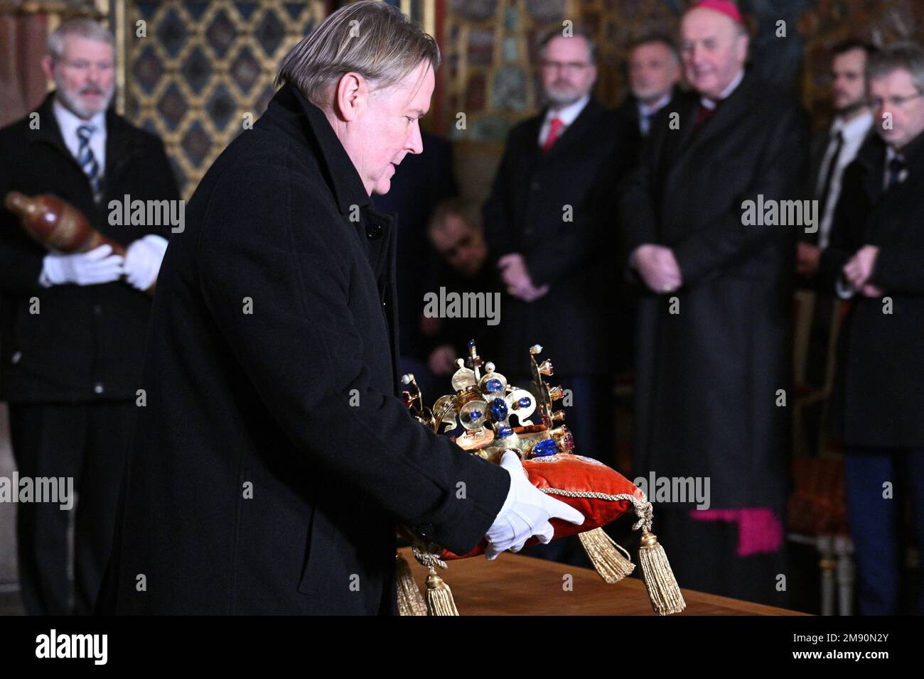 Prague, Czech Republic. 16th Jan, 2023. The seven key holders opened ...