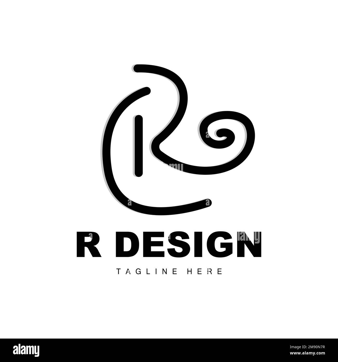 R Letter Logo, Alphabet Vector, Initial R Product Brand Logotype Design ...