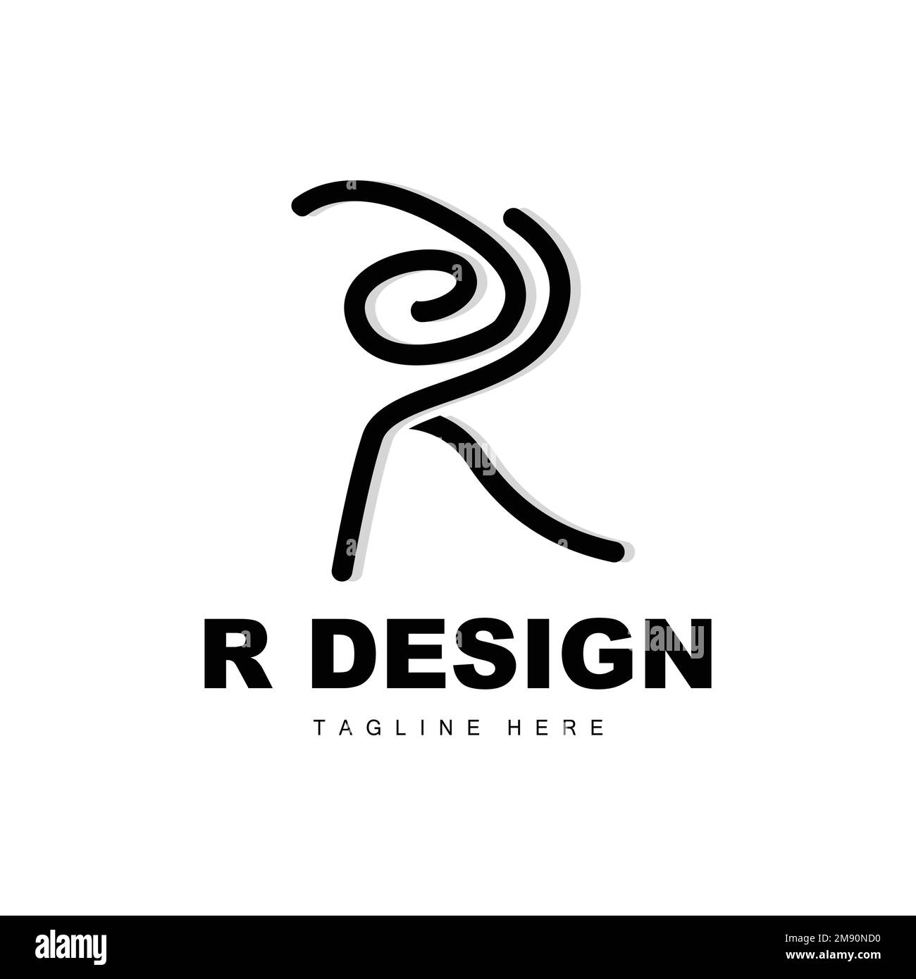 R Letter Logo, Alphabet Vector, Initial R Product Brand Logotype Design ...