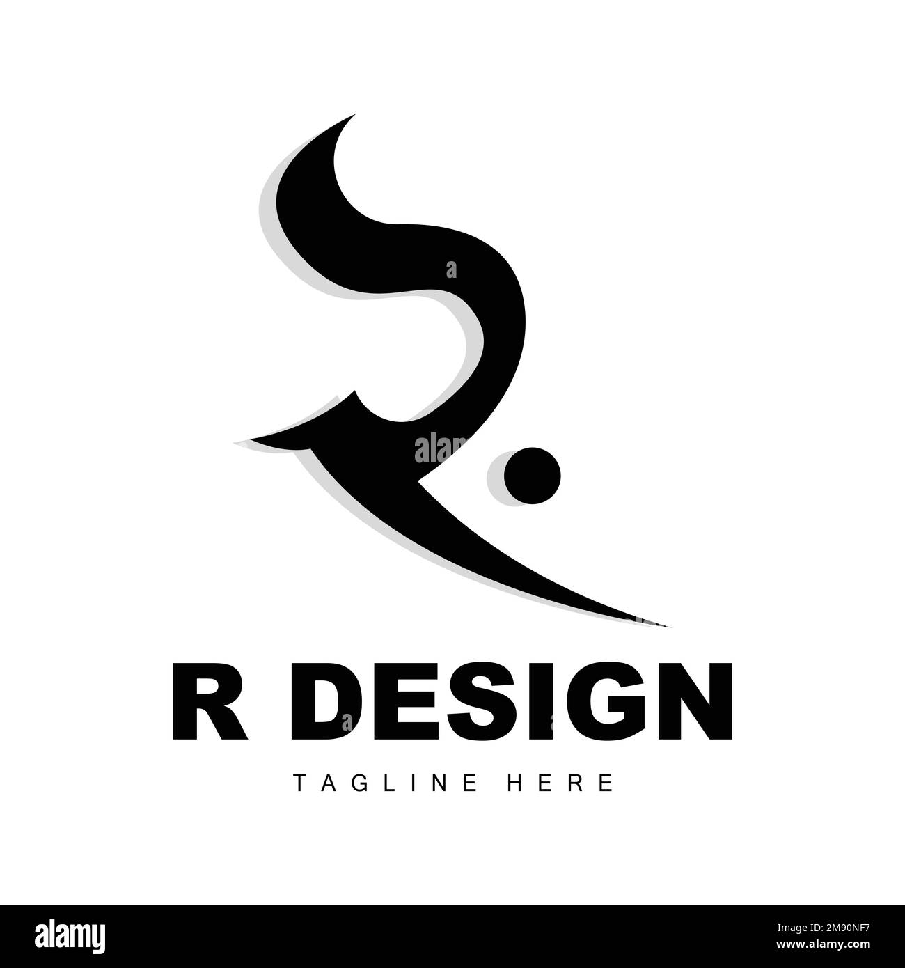 R Letter Logo, Alphabet Vector, Initial R Product Brand Logotype Design ...