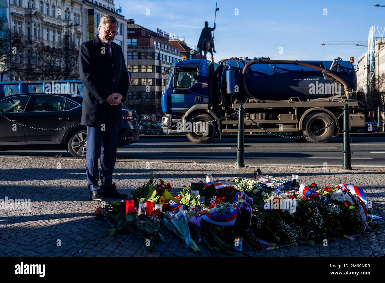 Prague, Czech Republic. 16th Jan, 2023. Czech Prime Minister Petr Fiala ...
