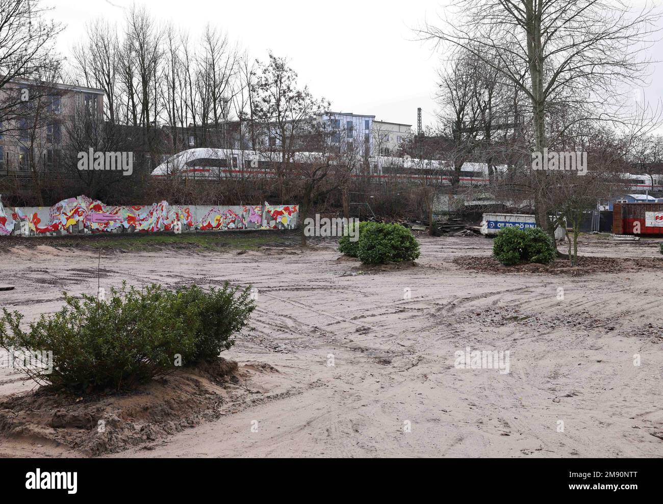 Hamburg, Germany. 16th Jan, 2023. A Deutsche Bahn ICE train travels ...