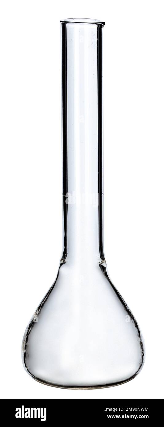 Laboratory glassware for liquids on white background Stock Photo - Alamy