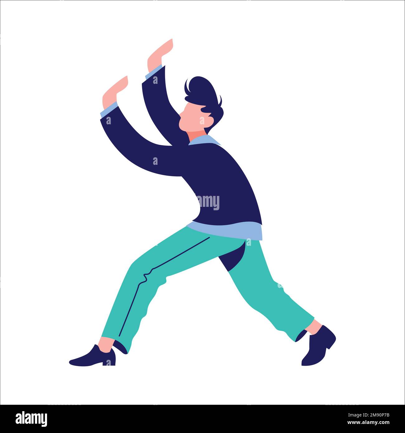 Cartoon man fear hi-res stock photography and images - Alamy