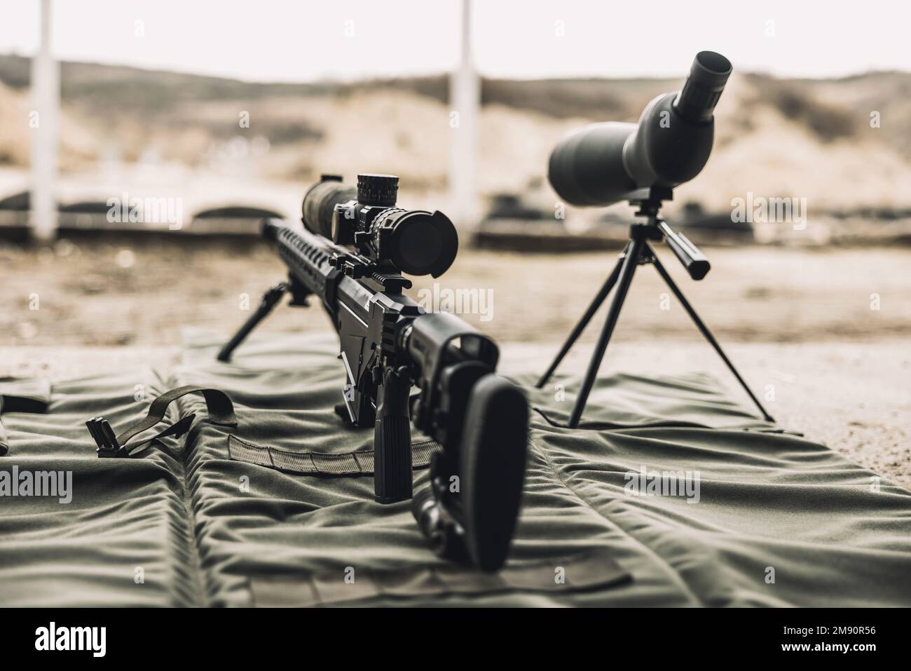 Close up picture of an optical rifle Stock Photo - Alamy