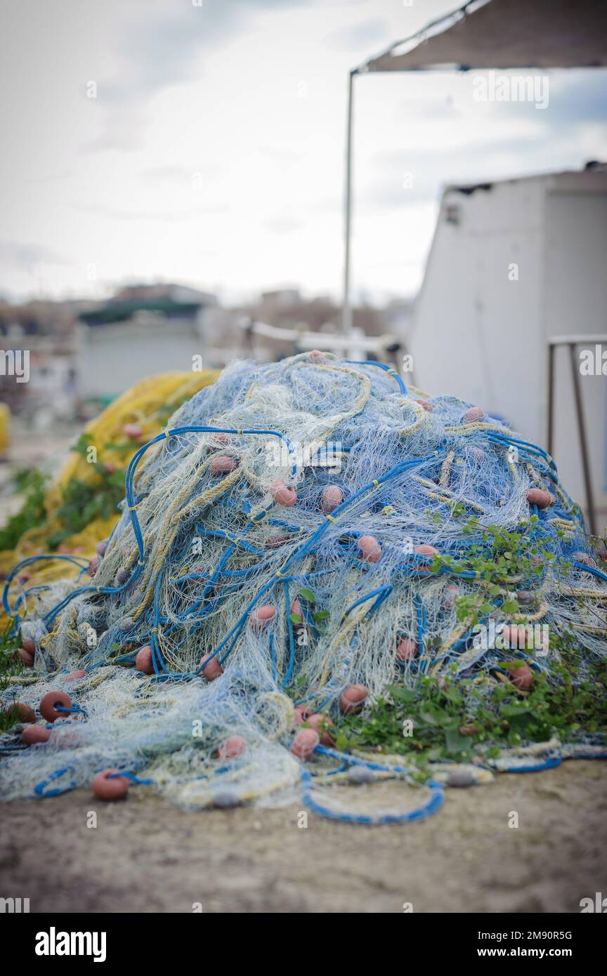 Tradition way for fishing miles away from technology Stock Photo - Alamy