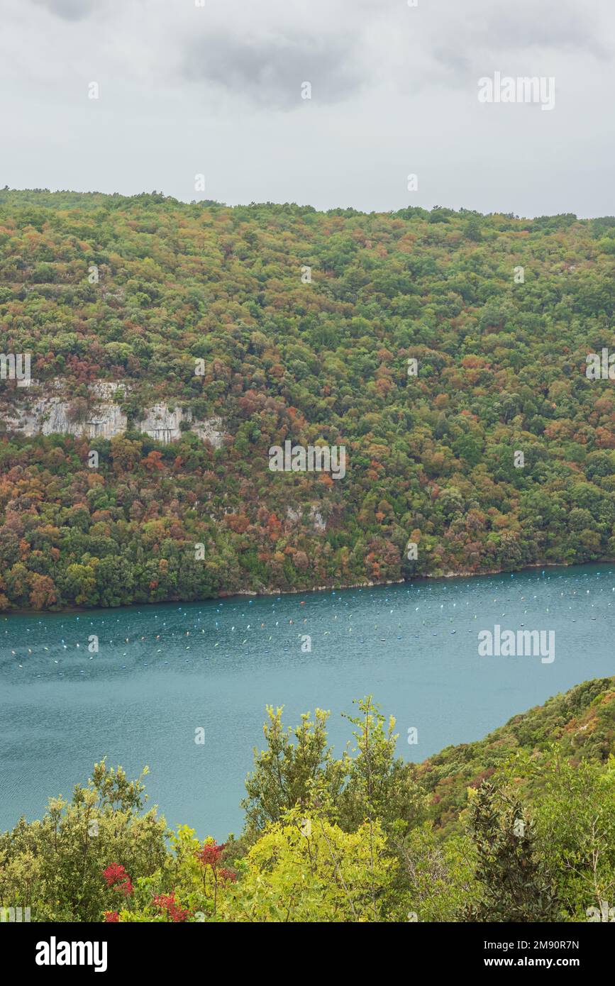 The colorful valley of the Lim channel, also called the Lim fjord Stock ...