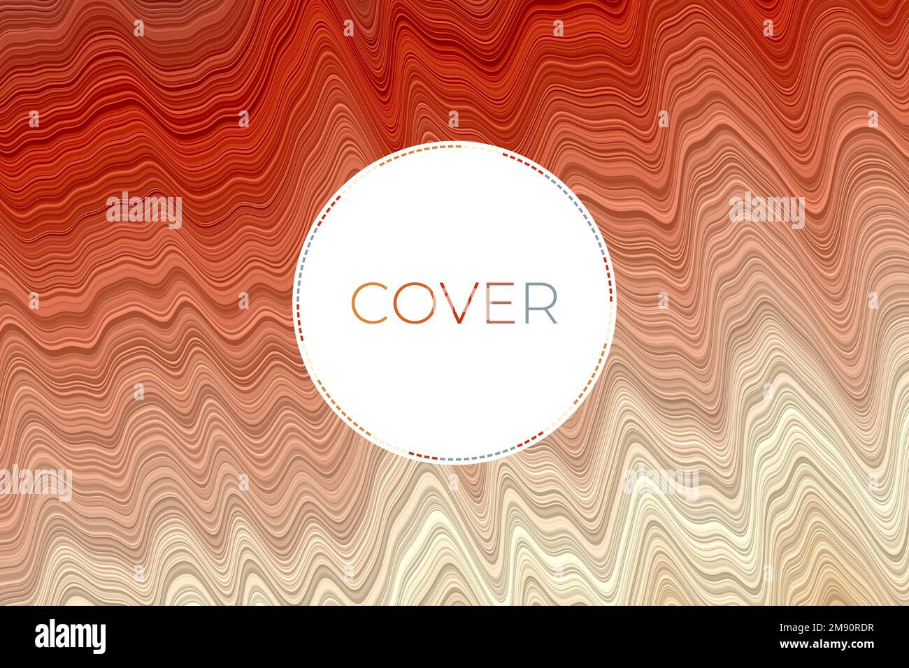 Artistic banner design. Abstract digital art in soft red colors ...