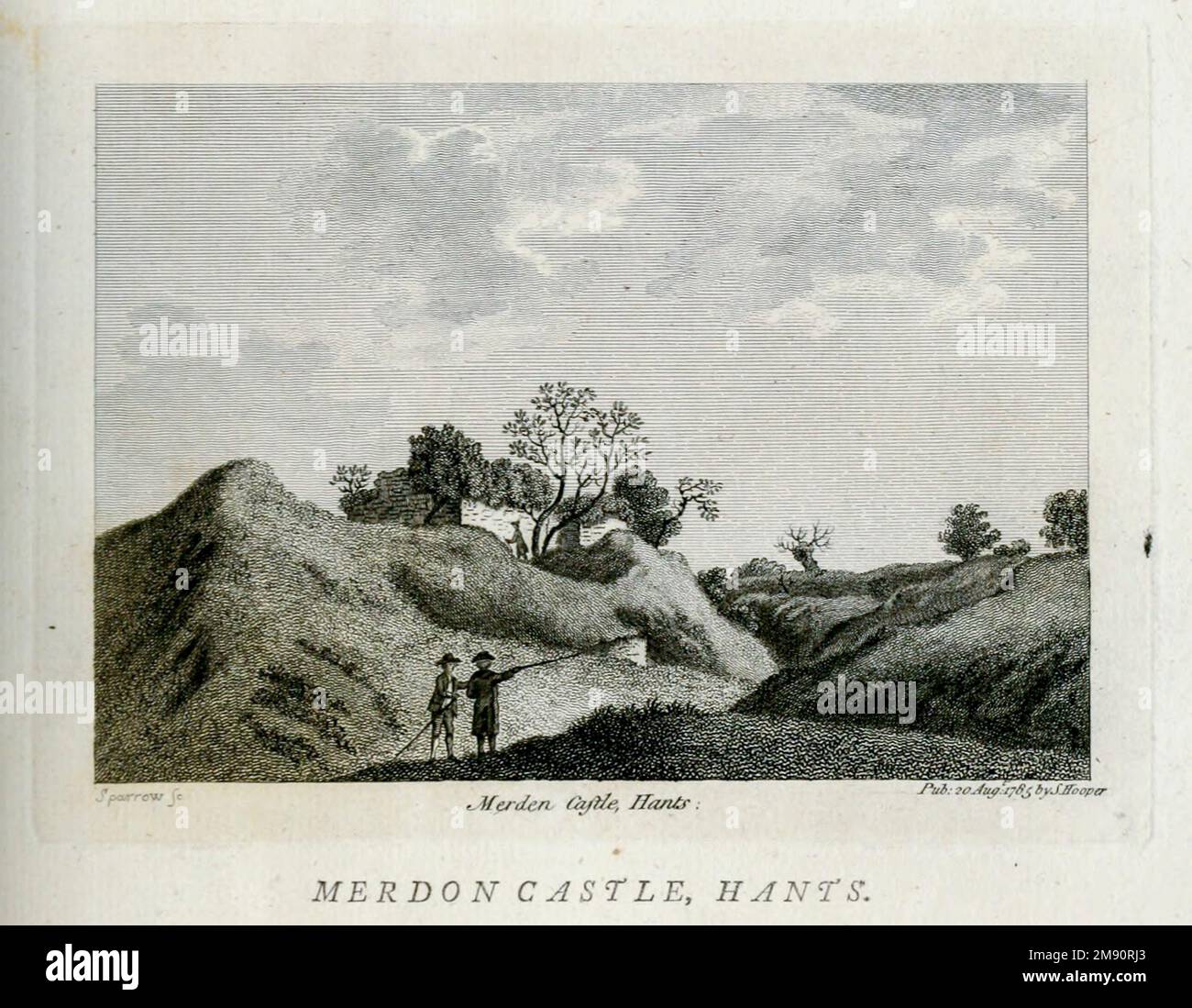 MERDON CASTLE, HANTS from the book ' Supplement to the antiquities of ...