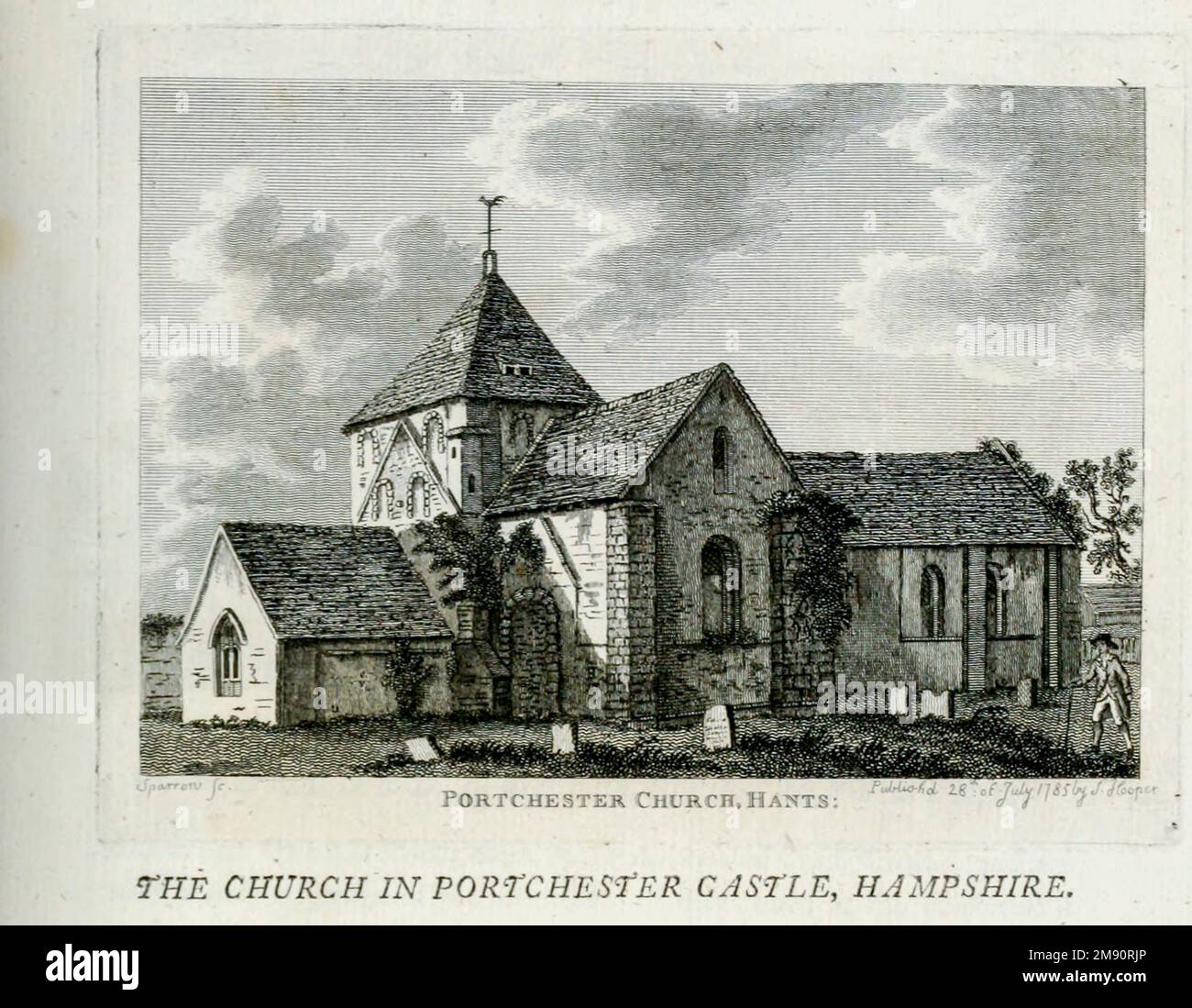 The Church in Portchester Castle is a medieval fortress that was ...