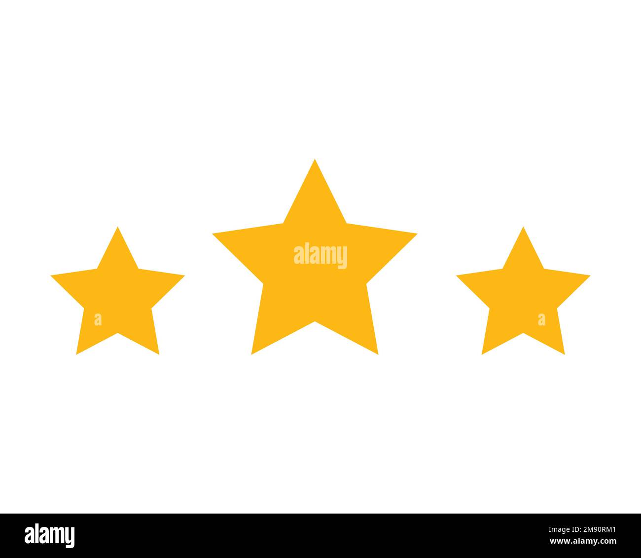Three stars golden yellow Stock Vector Images - Alamy