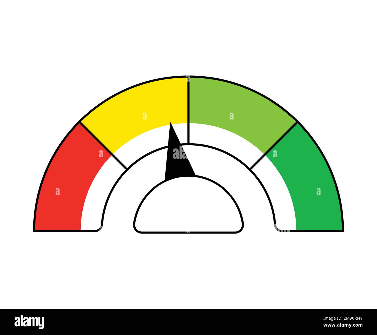 Round Color Scale Indicator With Arrow Stock Vector Image And Art Alamy