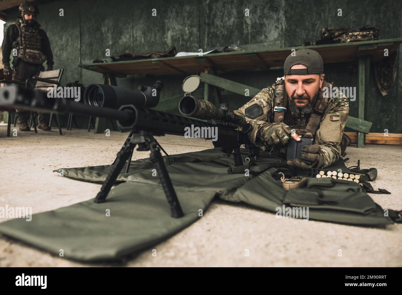 Military shooting range preparing hi-res stock photography and images ...