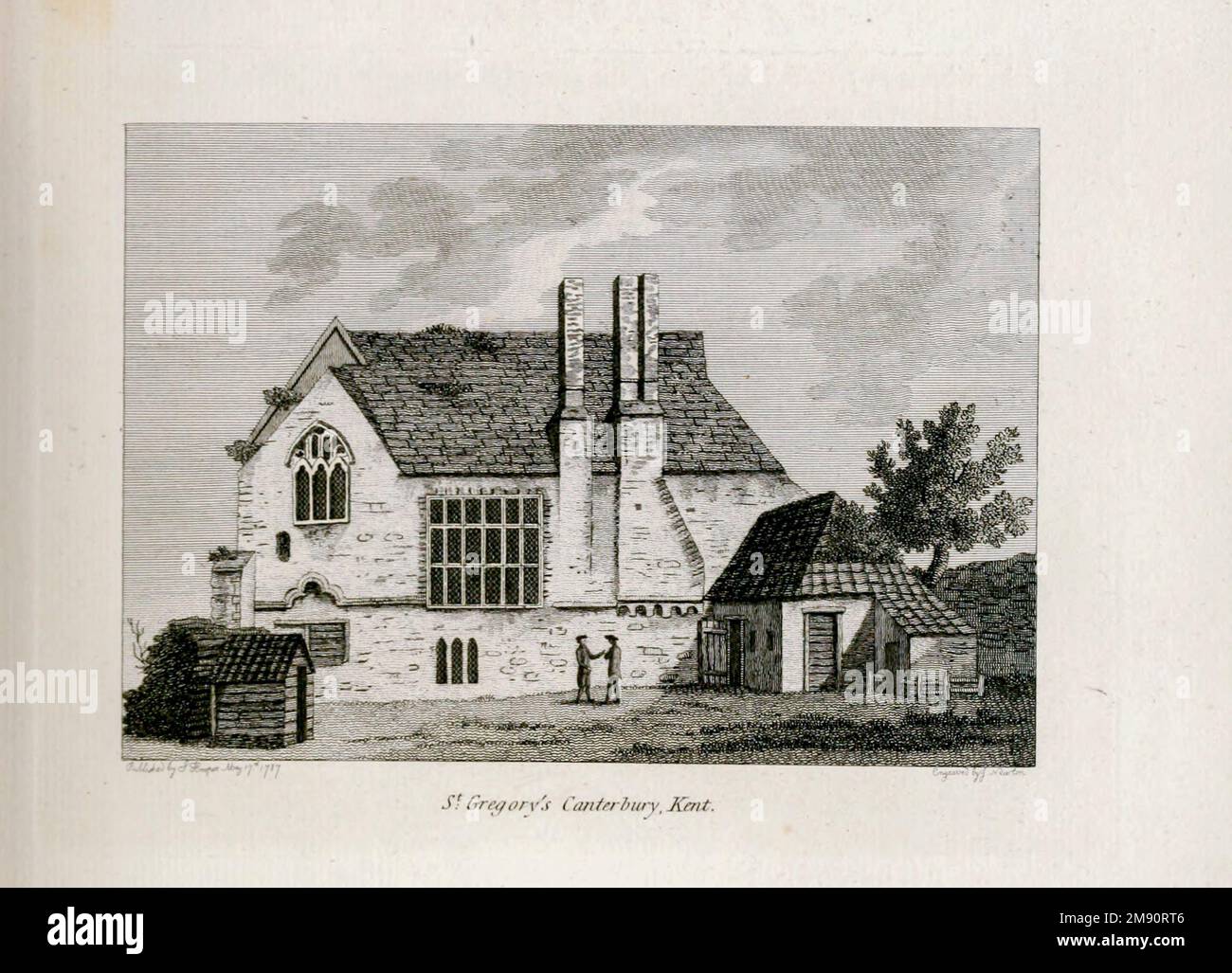 St. Gregory's Canterbury Kent from the book ' Supplement to the ...