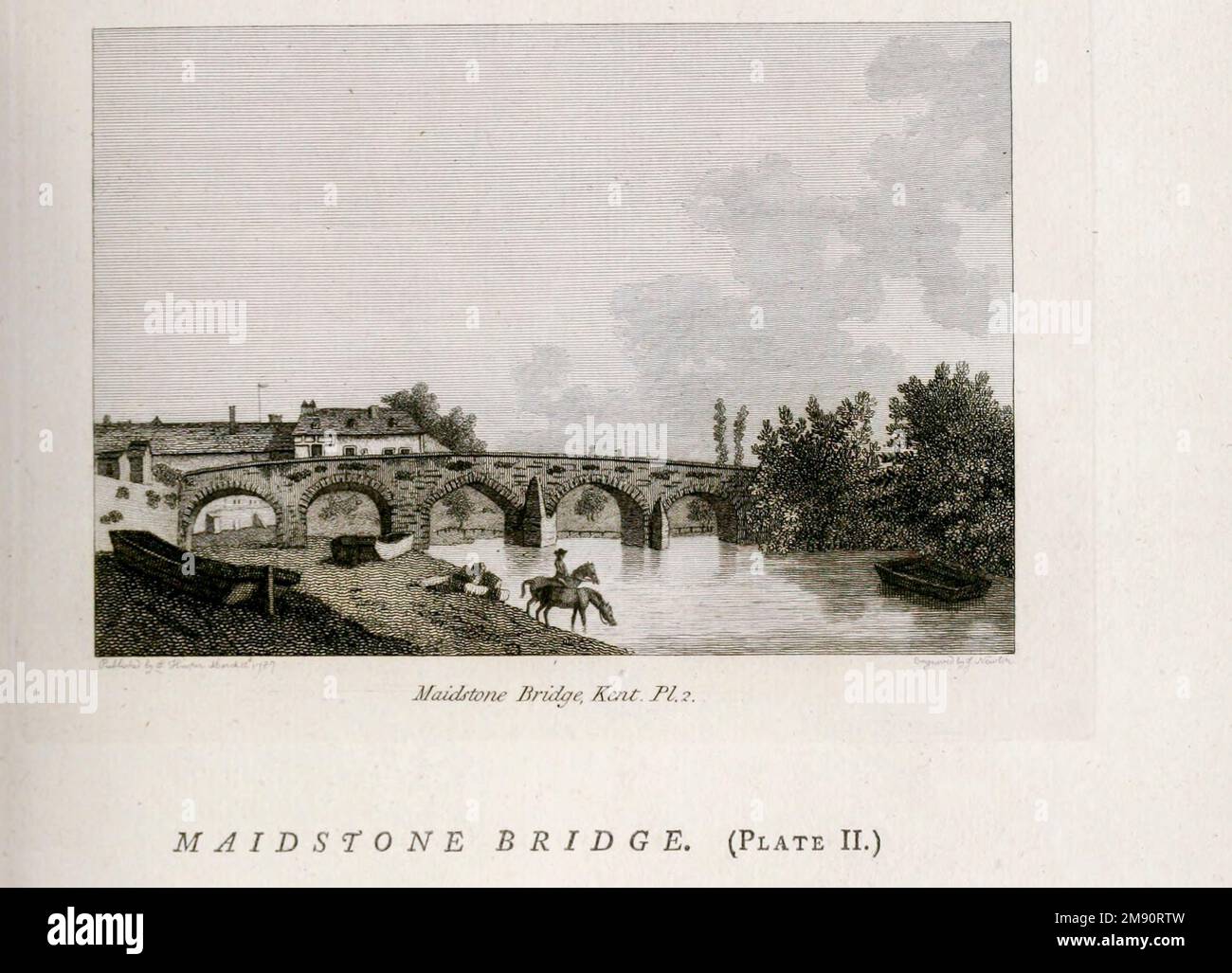Maidstone bridge, Kent from the book ' Supplement to the antiquities of ...