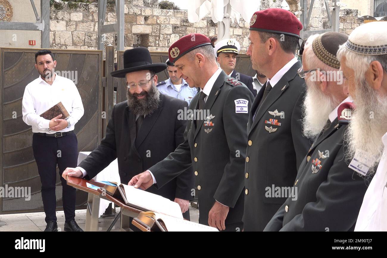 JERUSALEM, ISRAEL - JANUARY 16: The new IDF Chief of Staff Herzi Halevi ...