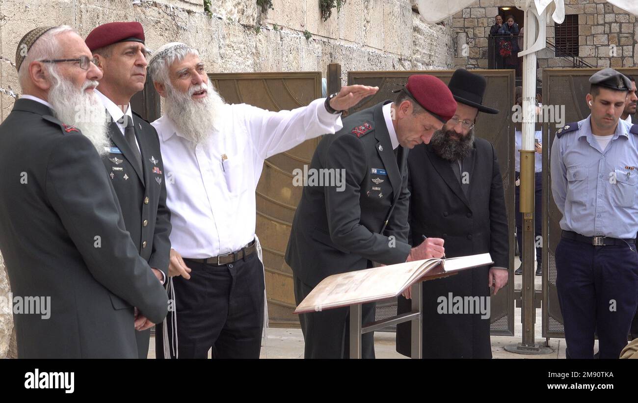 JERUSALEM, ISRAEL - JANUARY 16: The new IDF chief of staff Herzi Halevi ...