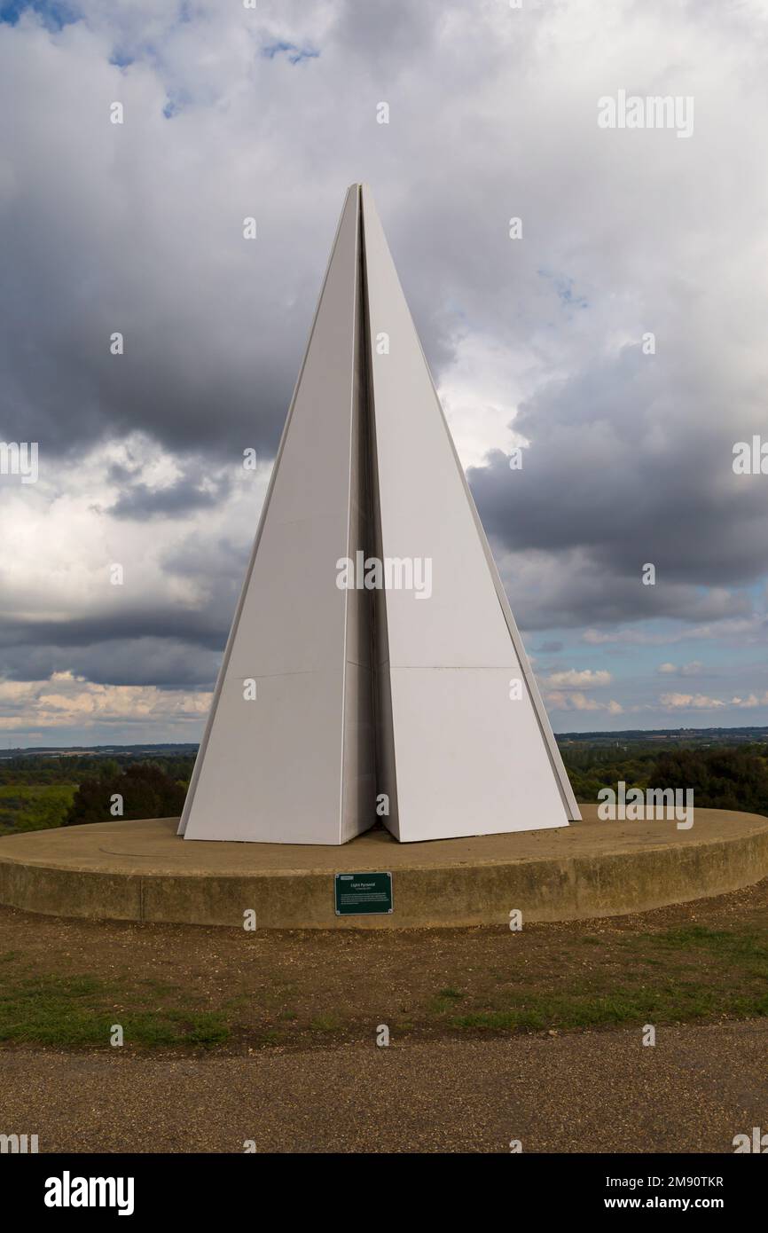 Light Pyramid in Campbell Park at Milton Keynes, Buckinghamshire, UK in ...
