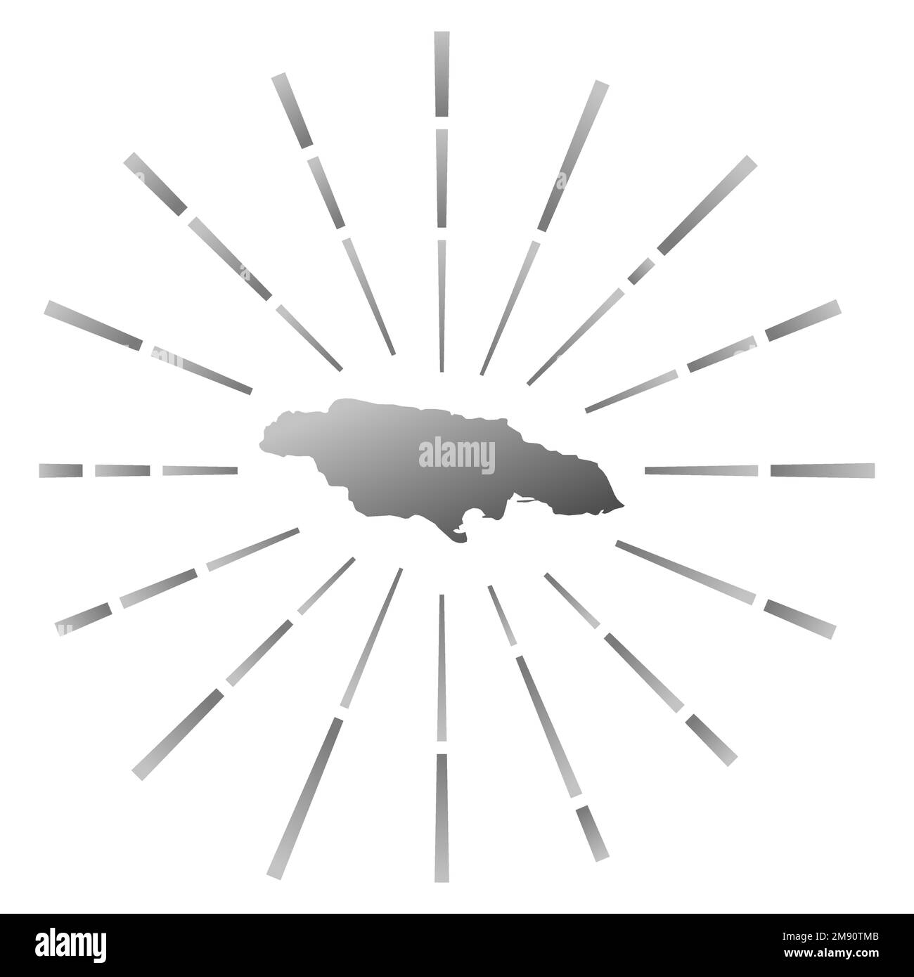 Jamaica travel map Cut Out Stock Images & Pictures - Alamy