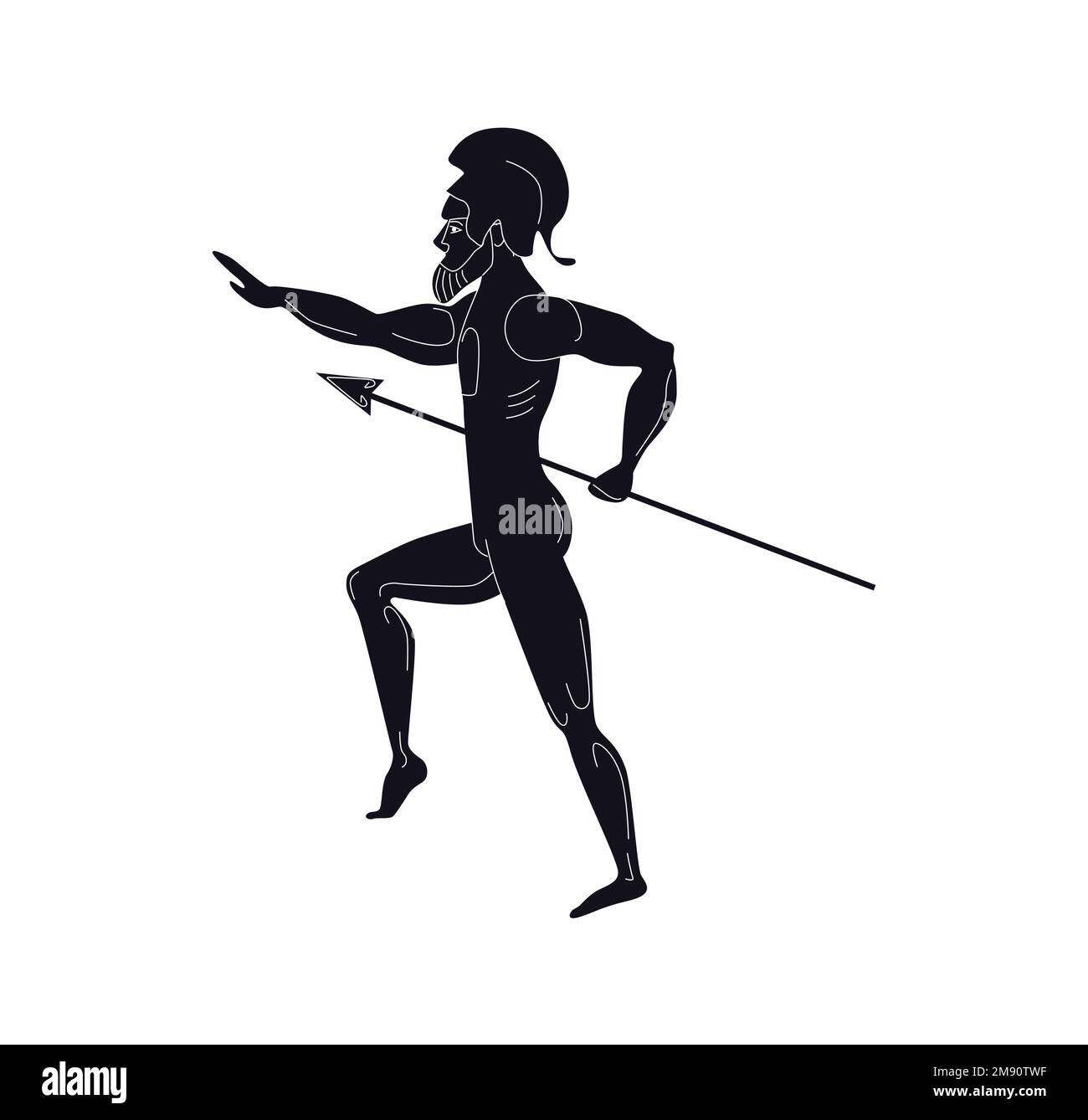 Ancient greek soldier historical Cut Out Stock Images & Pictures - Alamy