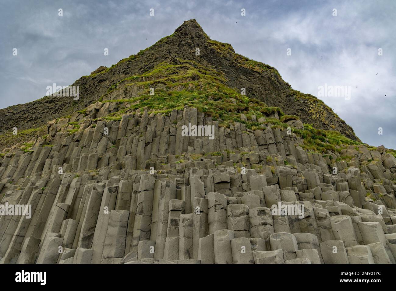 Tubular basalt columns at Reynisfjara beach, Southern Iceland Stock Photo - Alamy