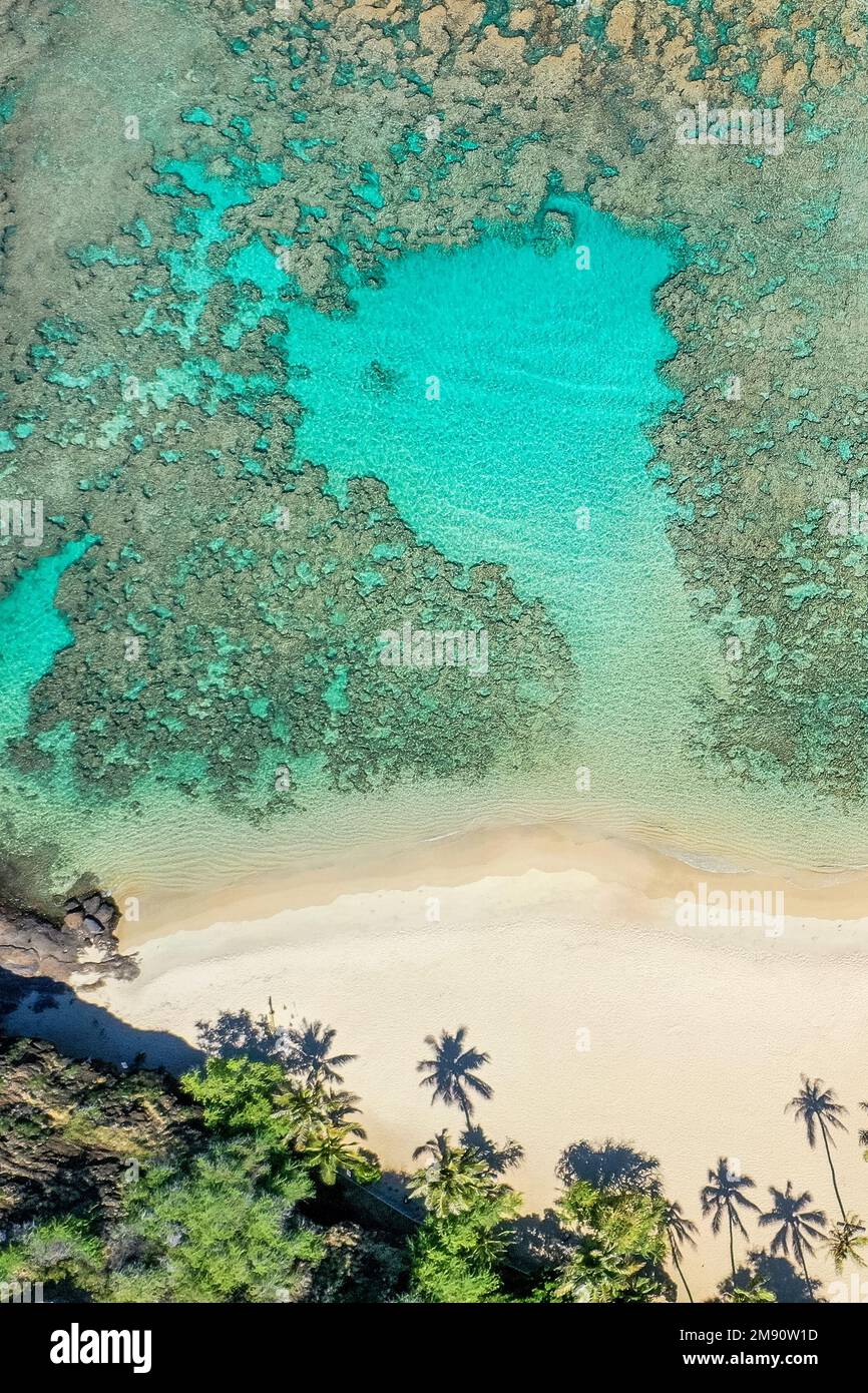 Elevated view of Waikiki Beach, Honolulu, Oahu, Hawaii Stock Photo - Alamy