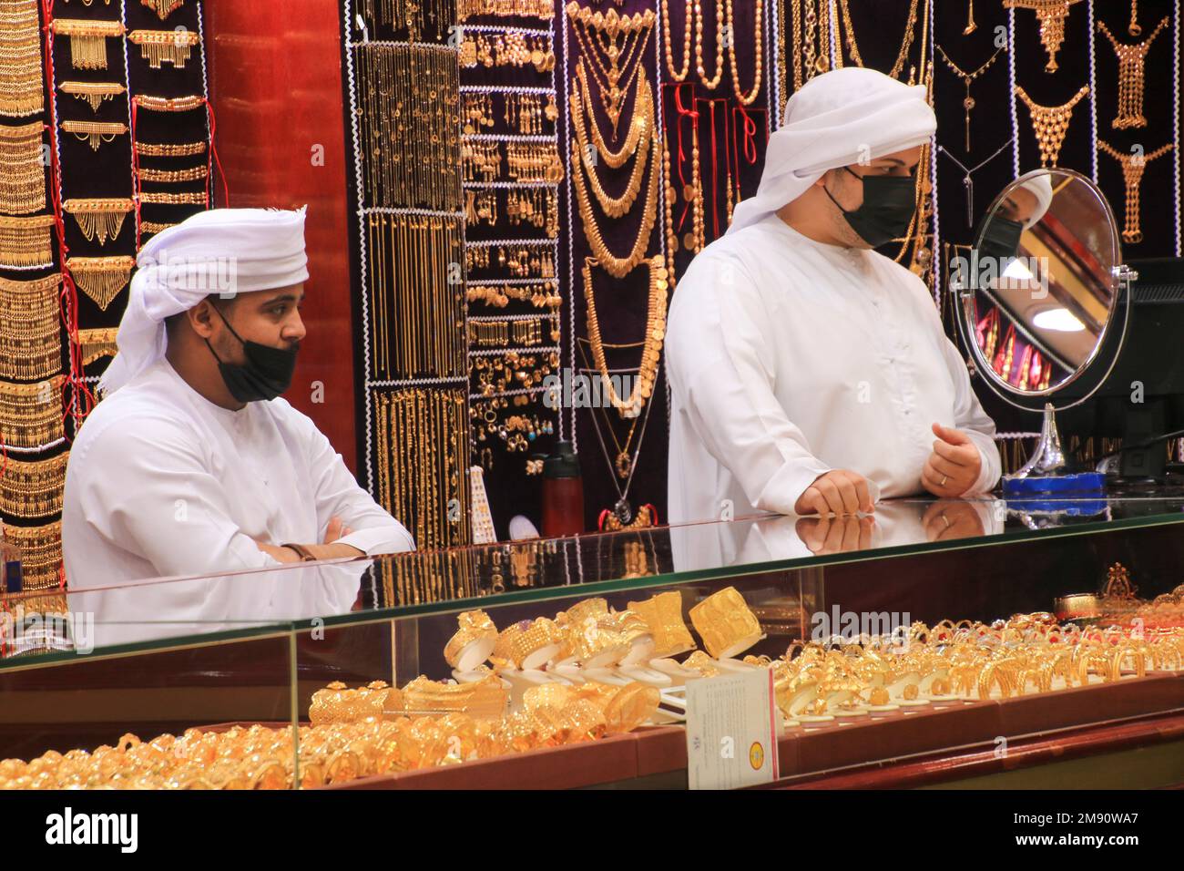 Pearl necklaces for sale in Dubai City, UAE Stock Photo - Alamy
