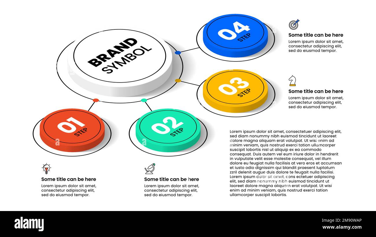 Infographic template with icons and 4 options or steps. Columns. Can be ...