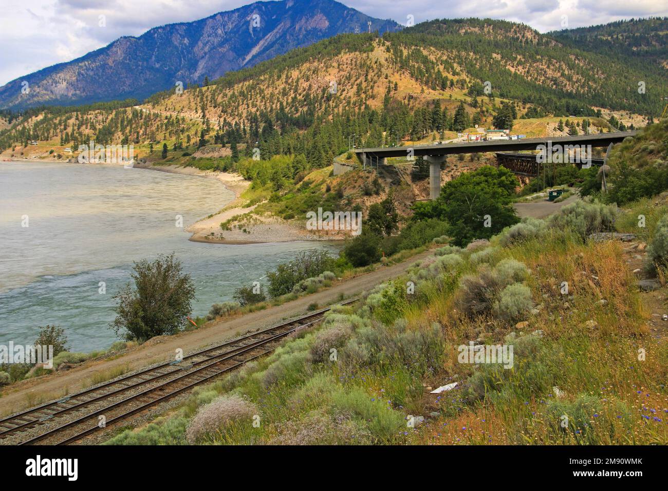Hell's Gate in the Fraser Canyon, British Columbia, Canada Stock Photo ...