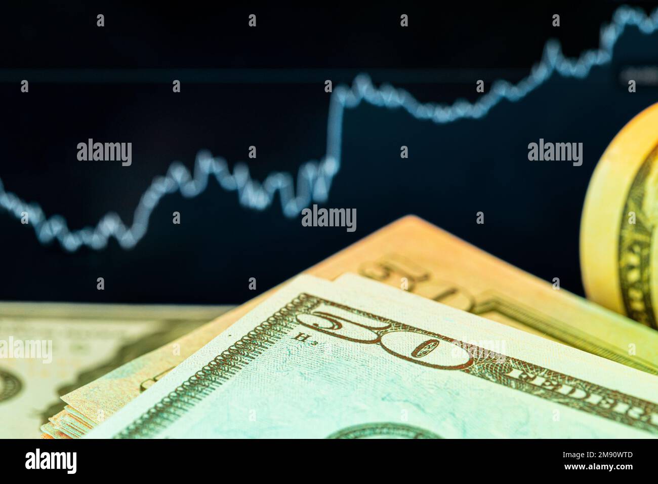Dollar dollars chart america hi-res stock photography and images - Alamy