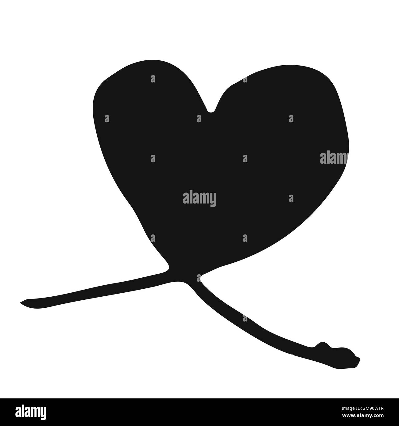 Heart hand drawn with thin line Stock Vector Image & Art - Alamy