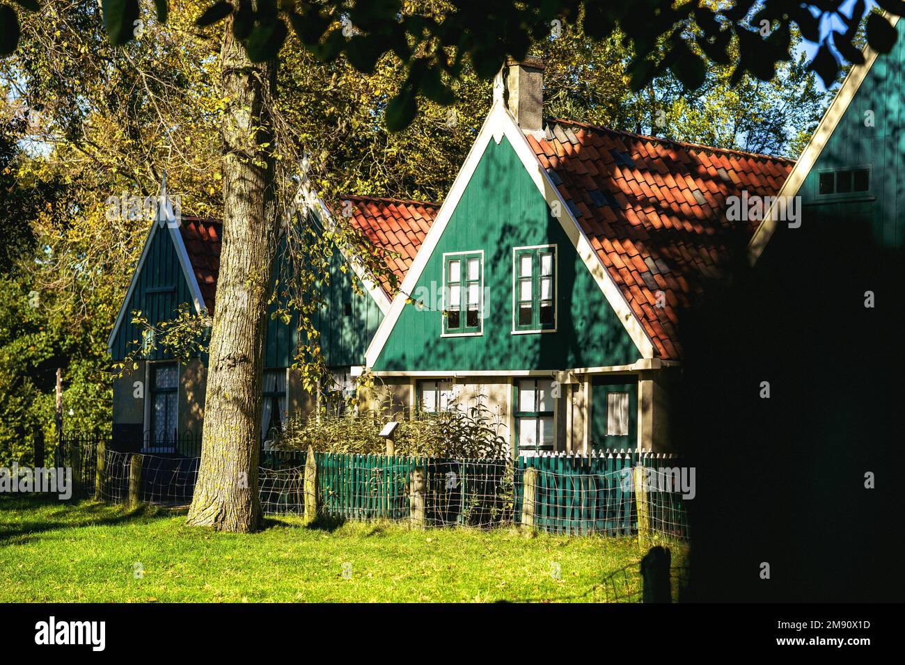 A typical dutch history of fishing culture around an old lake at a ...