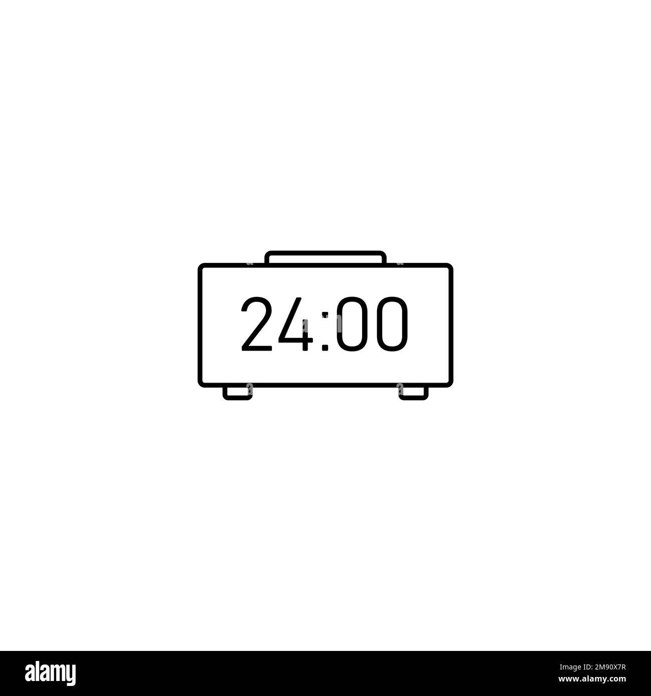 Time And Clock Line Icons Vector Linear Icon Set Stock Vector Image
