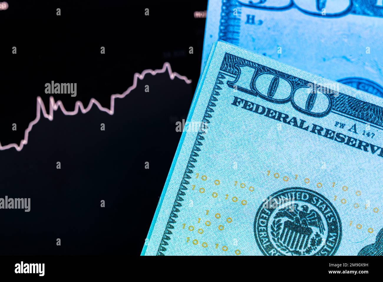 Dollar dollars chart america hi-res stock photography and images - Alamy