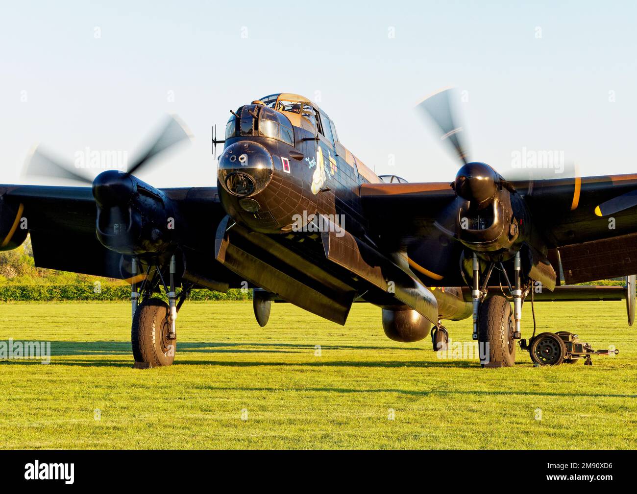 AVRO Lancaster bomber 'Just Jane', under restoration at Lincolnshire ...