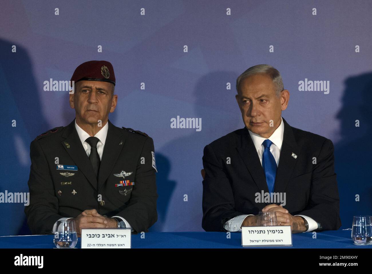 Jerusalem, Israel. 16th Jan, 2023. Israel's Prime Minister Benjamin ...