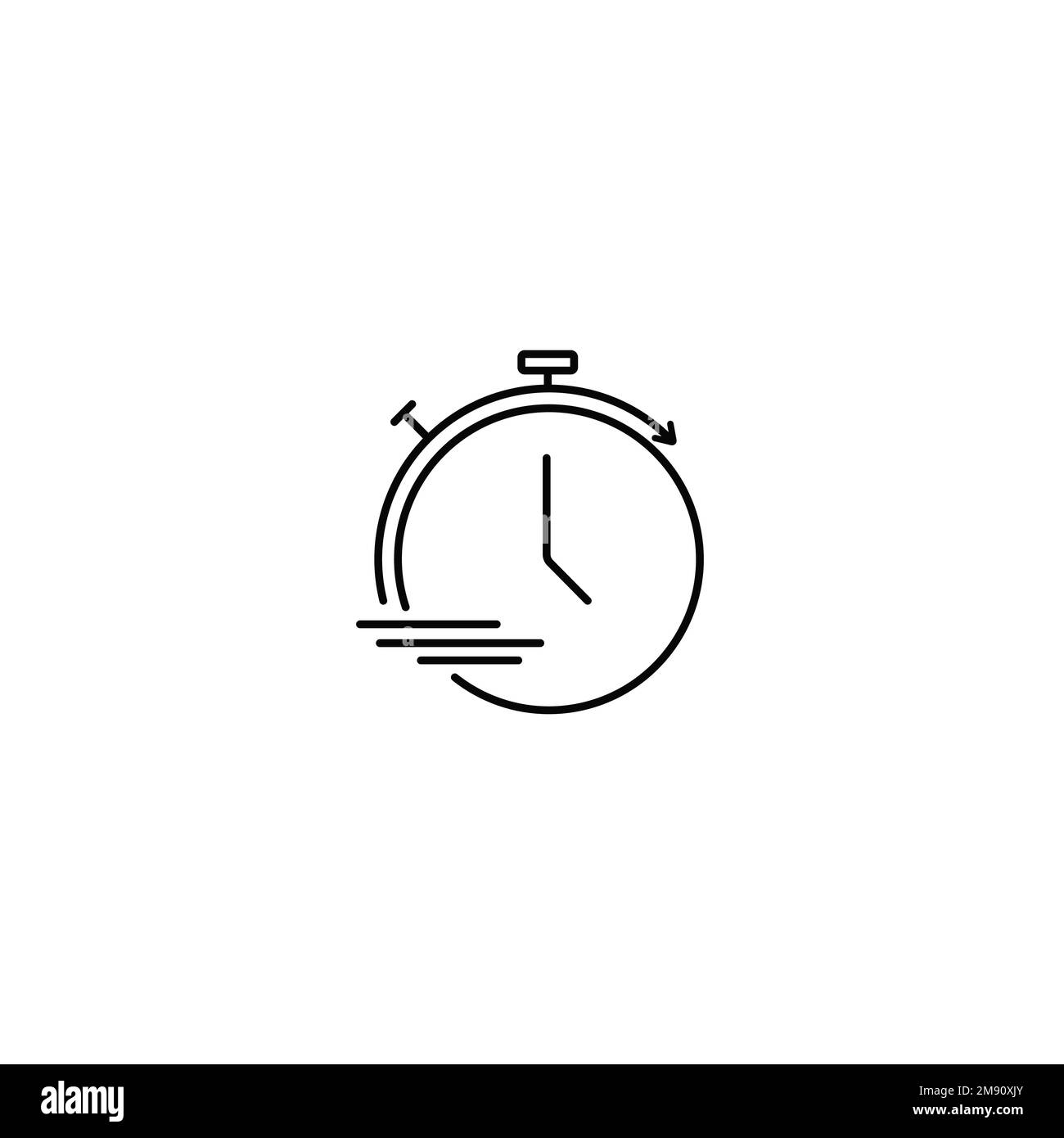 Time And Clock Line Icons Vector Linear Icon Set Stock Vector Image