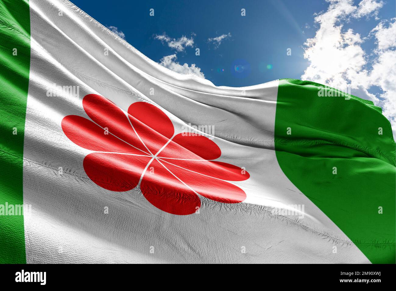 Independent Taiwan flag proposal variant, four hearts in harmony symbol ...