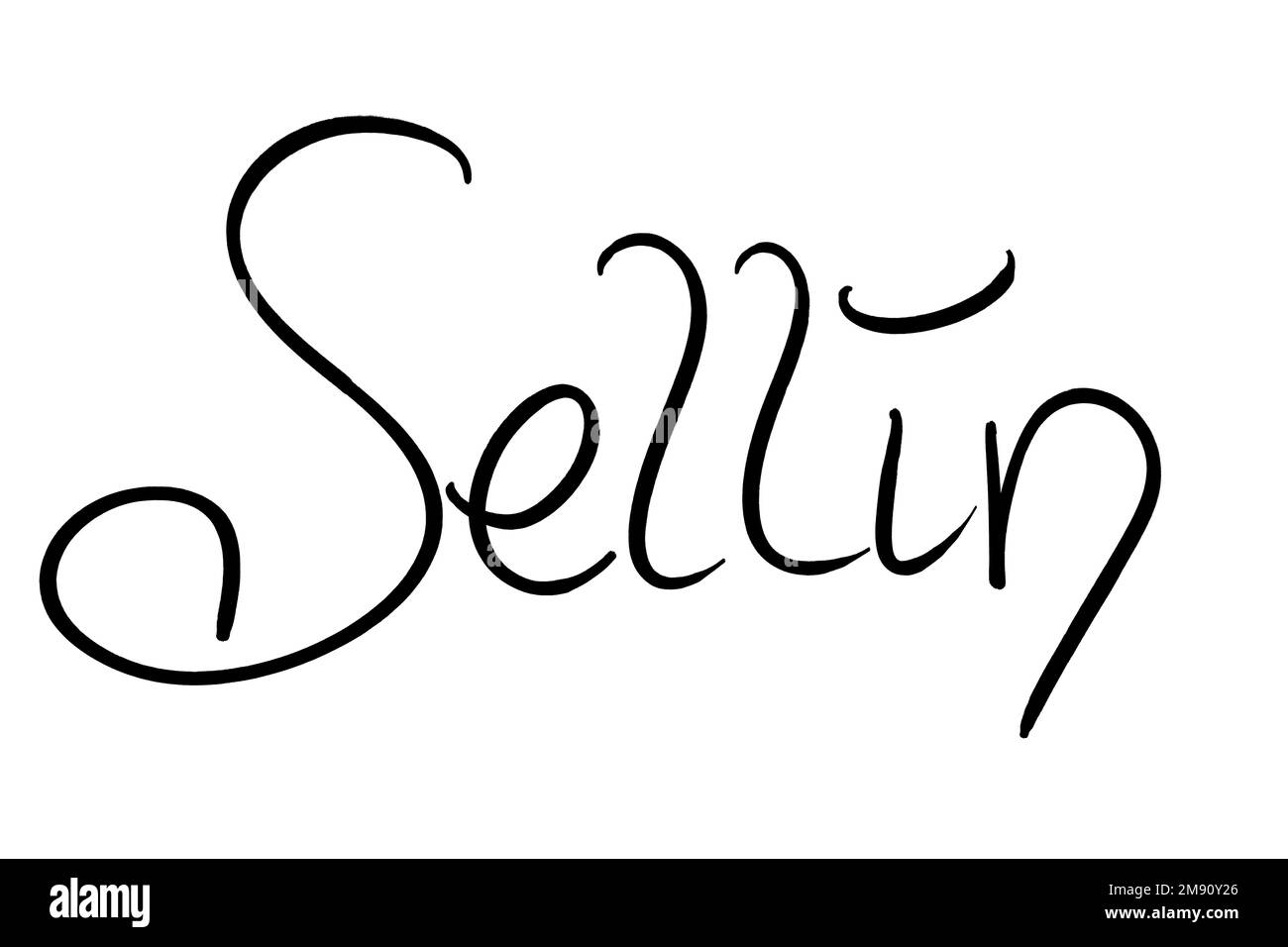 City name handwritten black on white Stock Photo - Alamy