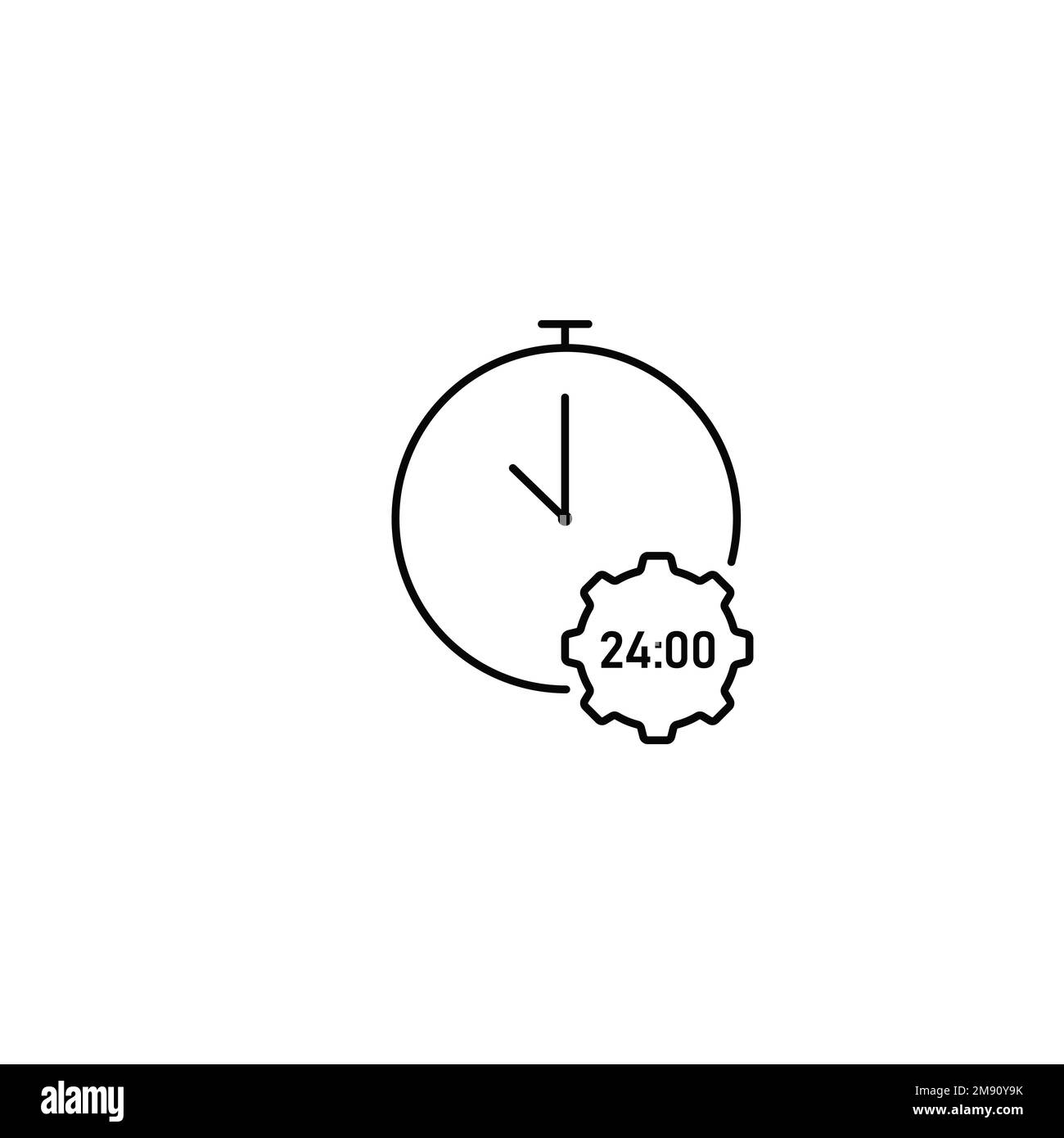 Time and clock line icons. Vector linear icon set Stock Vector Image & Art - Alamy