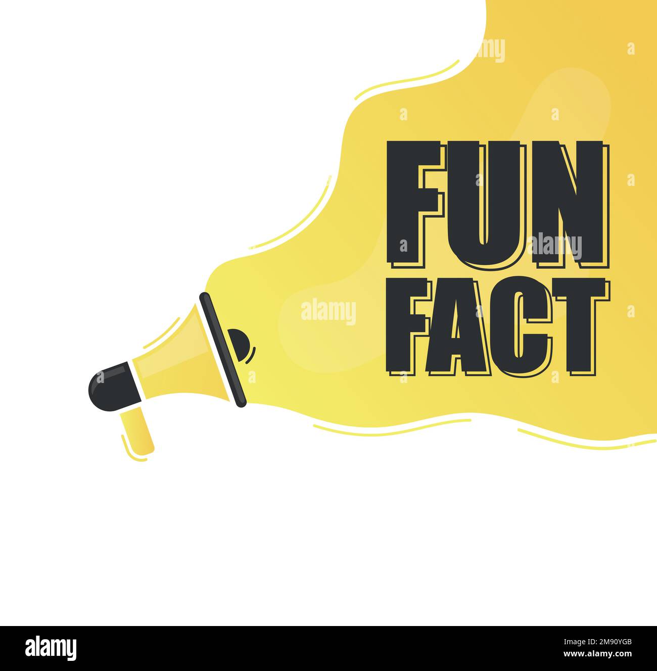 Fun fact. Megaphone alert message. Special offer sign. Advertising ...