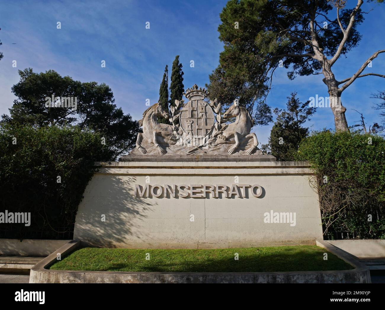 Sassari, Sardinia, Italy. Monserrato Park recreation area Stock Photo ...