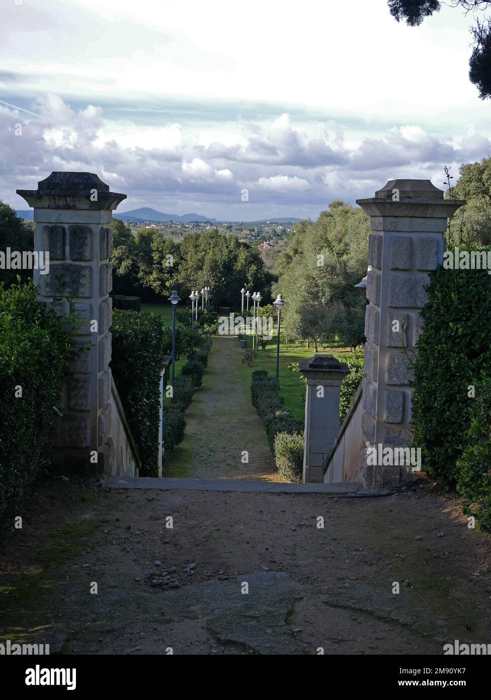 Sassari, Sardinia, Italy. Monserrato Park recreation area Stock Photo ...