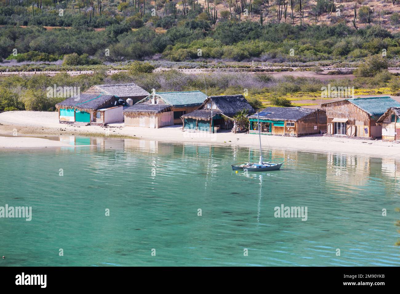 Beautuful Baja California landscapes, Mexico. Travel background ...